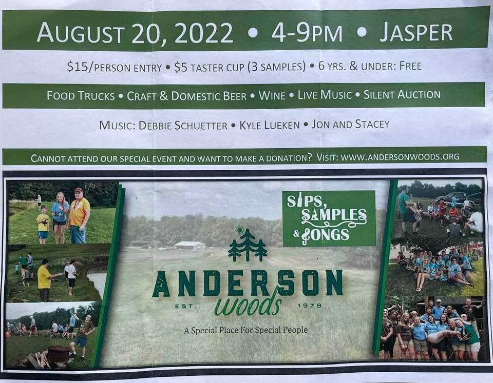 Anderson Woods Sips, samples & Songs Saturday at Jasper Riverwalk Plaza ...